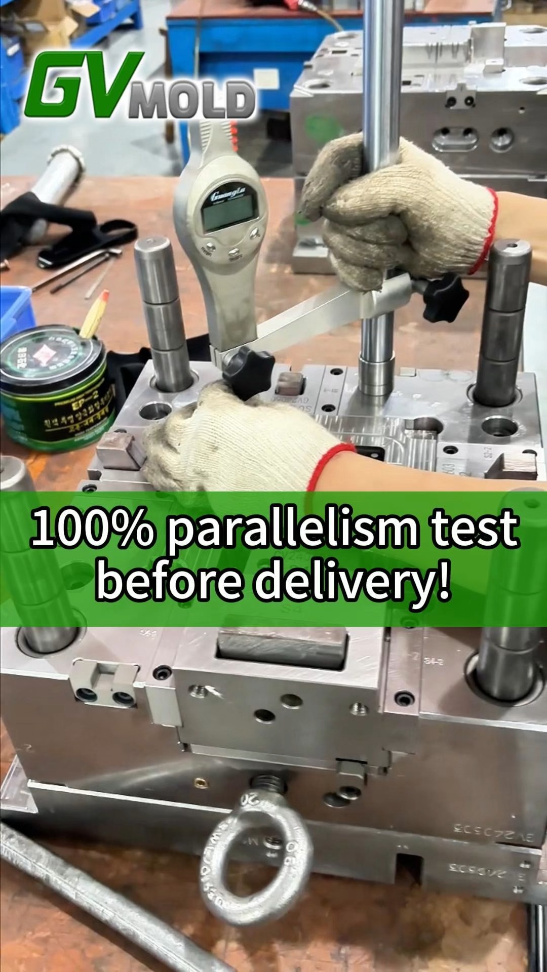 GV MOLD : Test de parallélisme à 100 % avant livraison | GV Mold